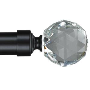 Art Decor Gemstone 6 ft. Non-Telescoping Single Curtain Rod in ...