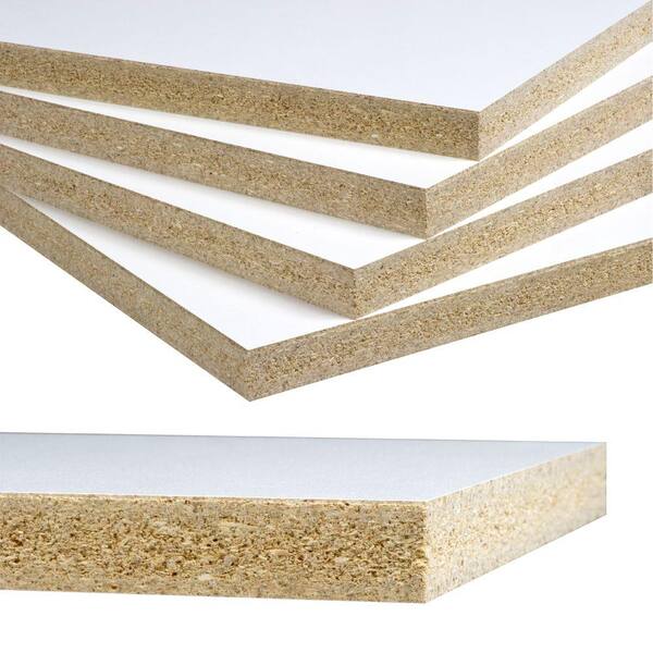 Melamine White Panel Common 5 8 In X 4 Ft X 8 Ft Actual 625 In