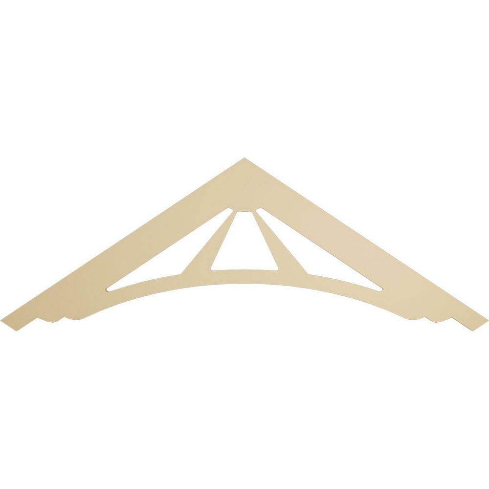 Ekena Millwork 72 in. W x 24 in. H x 1 1/2 in. P (8/12) Pitch Stanford ...