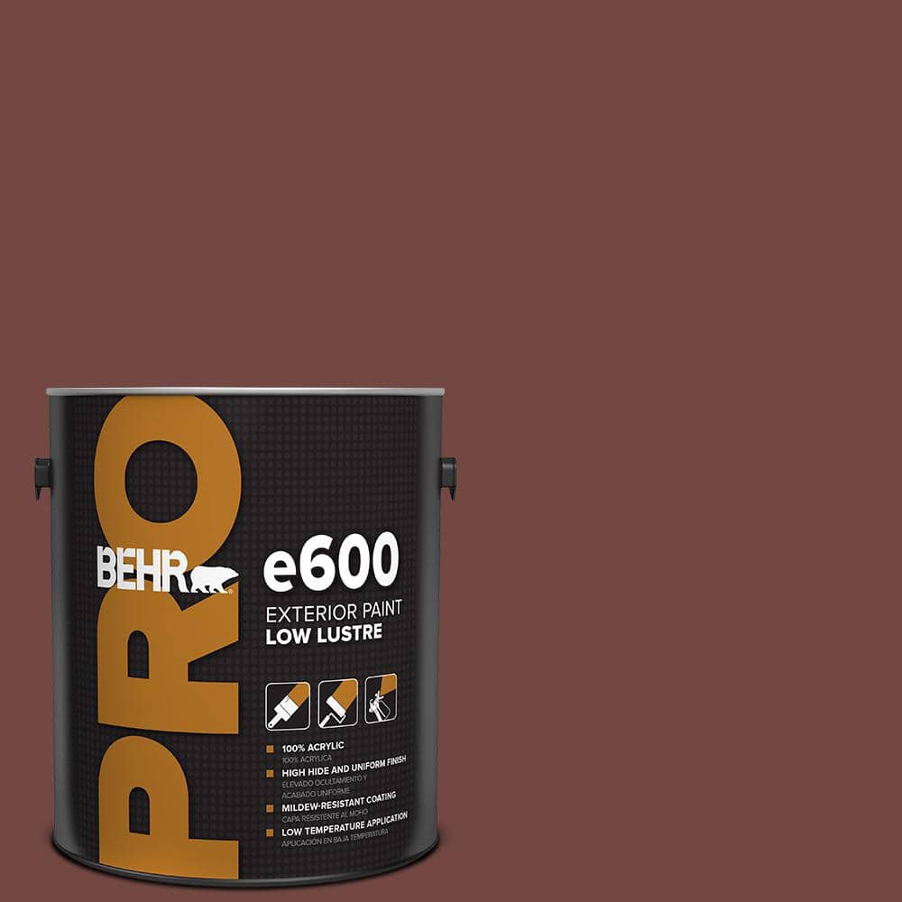 BEHR PRO 1 gal. #160F-7 Burnished Mahogany Low Luster Exterior Paint ...
