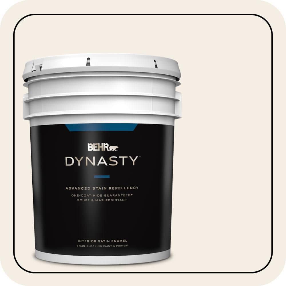 BEHR DYNASTY 5 gal. #ECC-61-2 Stonewashed Pink Satin Enamel Interior ...