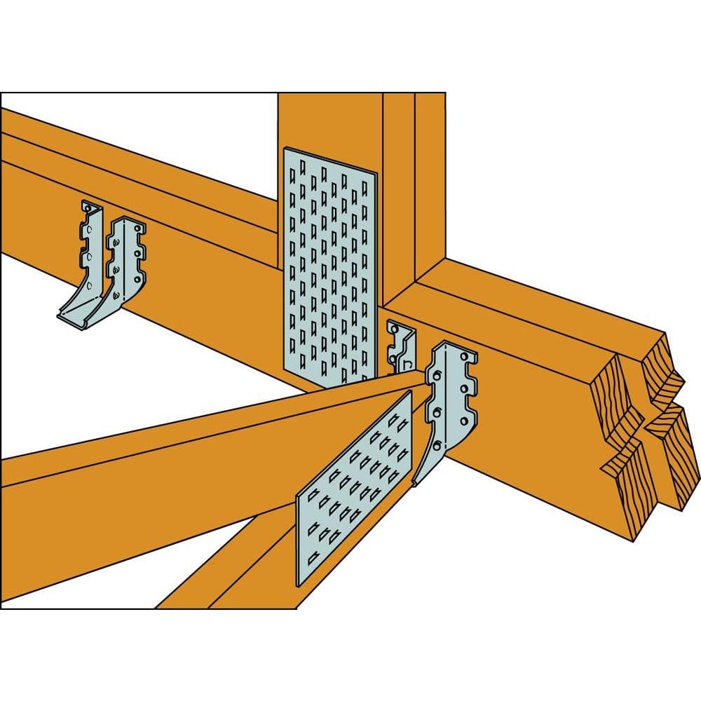 Simpson Strong-Tie 2 in. x 6 in. 18-Gauge Face Mount Joist Hanger MUS26 ...