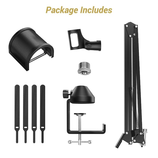 Vrbgify Adjustable Microphone Boom Arm/Stand Mic Arm for Recording ...