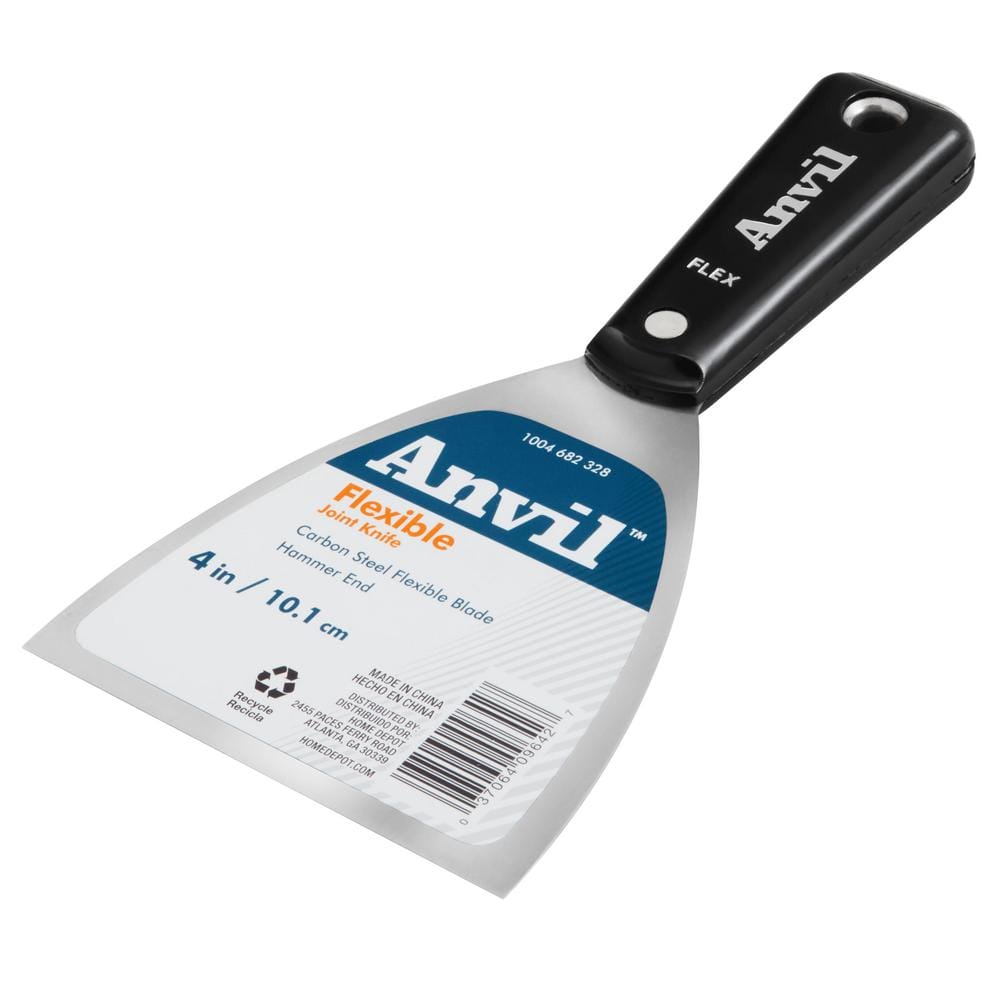 Anvil 4 in. Flexible Steel Putty Knife X4F-ANV - The Home Depot