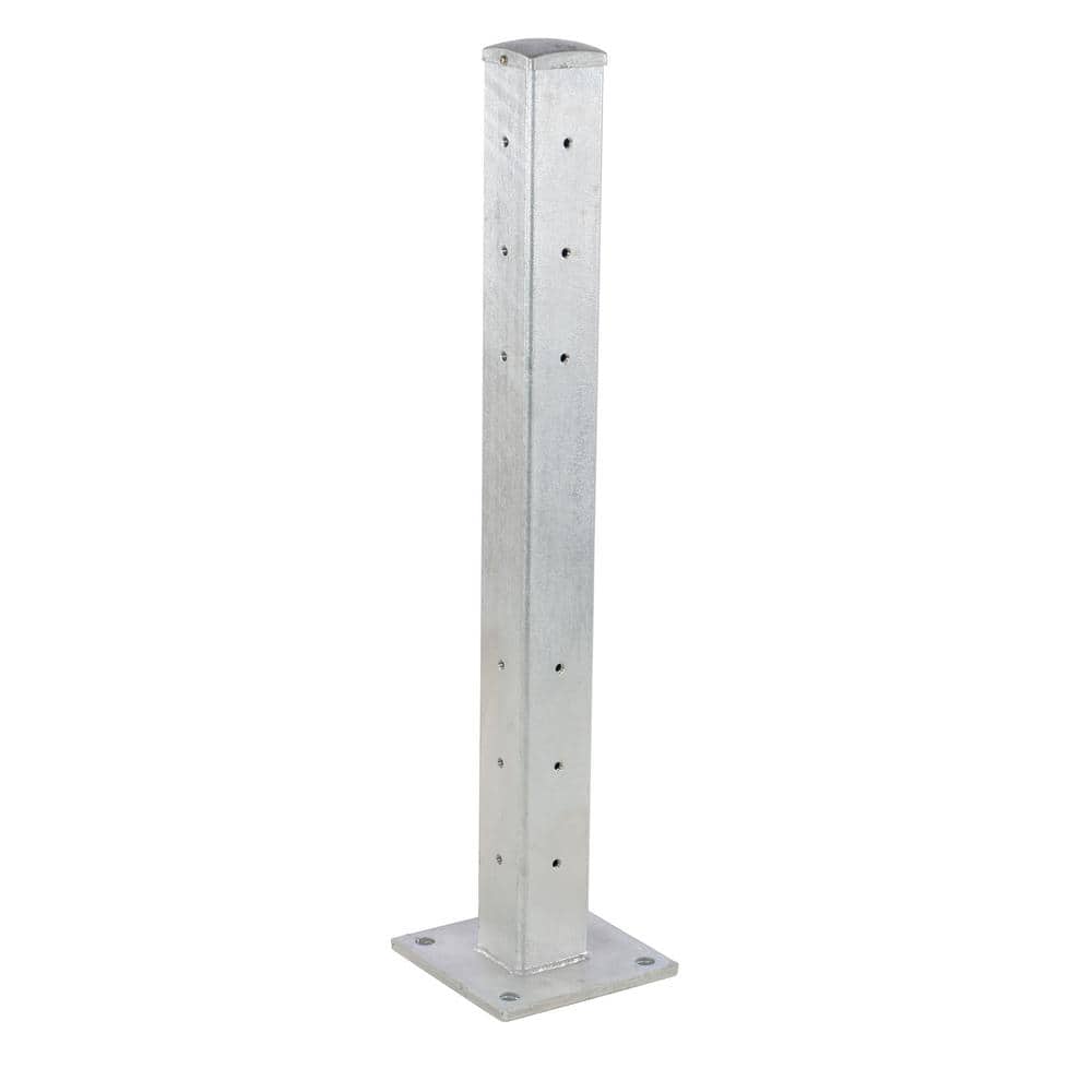 Vestil 42 in. Galvanized Steel Rigid Post GR-F3R-DI-TP42-HDG - The Home ...