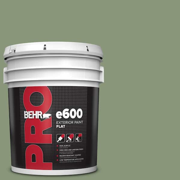 BEHR PRO 5 gal. #S390-5 Laurel Tree Flat Exterior Paint PR61305 - The ...
