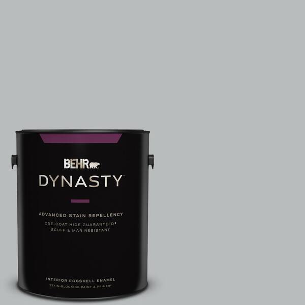 BEHR DYNASTY 1 gal. #PPU18-05 French Silver One-Coat Hide Eggshell ...