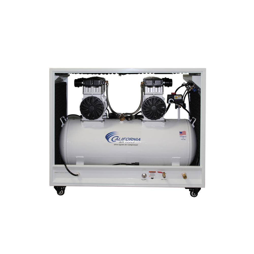 California Air Tools 20 Gal. 4.0 HP Ultra Quiet and Oil-Free Electric ...