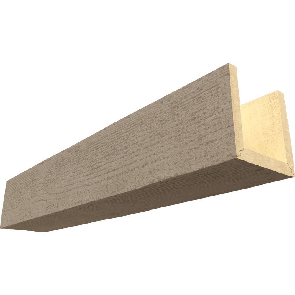 Ekena Millwork Endurathane 12 in. H x 8 in. W x 14 ft. L Rough Sawn ...