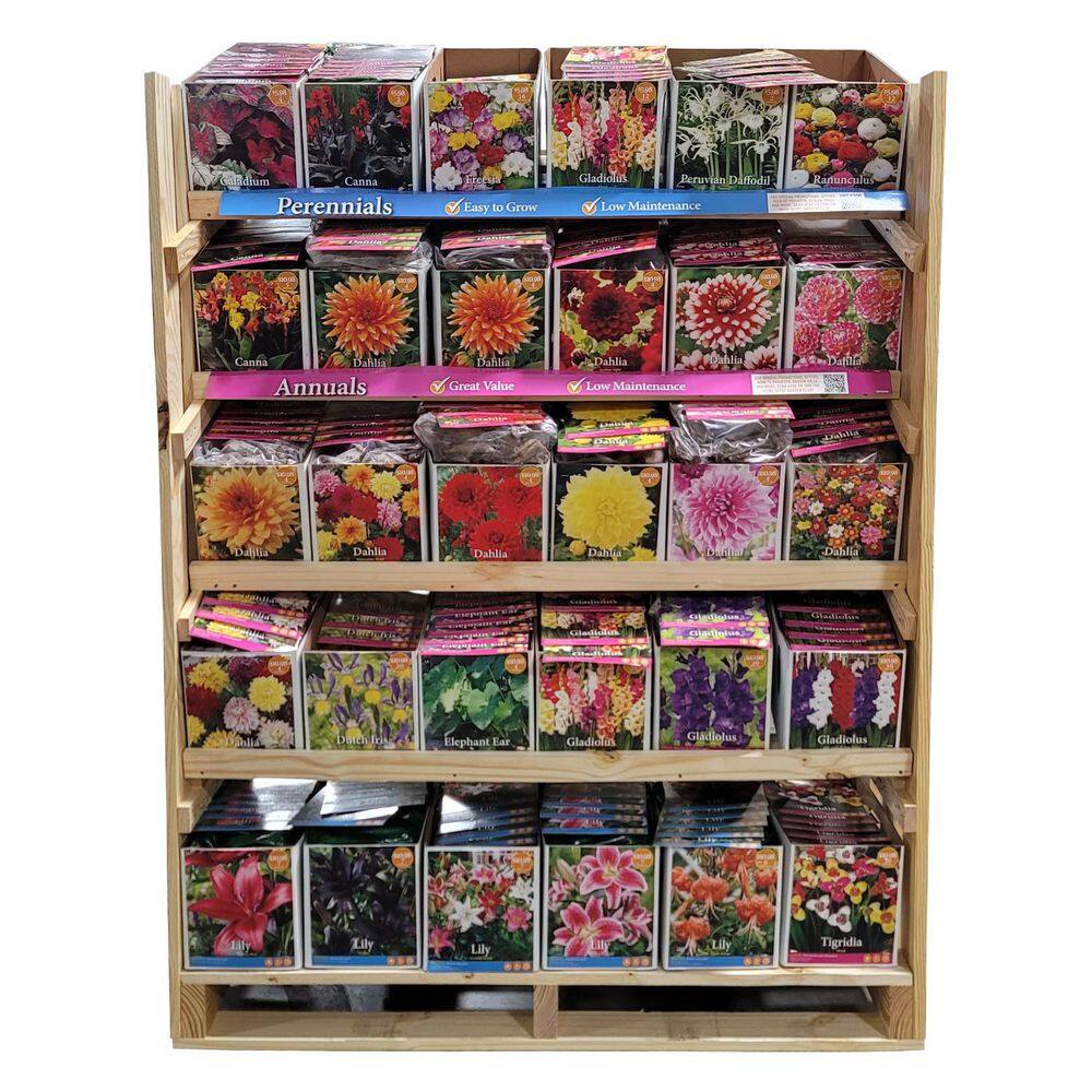 VAN ZYVERDEN N OPP Core Peren 5S Bulb Rack 06361 - The Home Depot