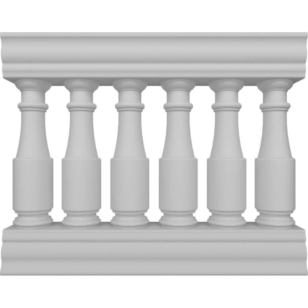 Ekena Millwork Fiberthane Hamilton Balustrade 36 in. L x 32 in. H ...