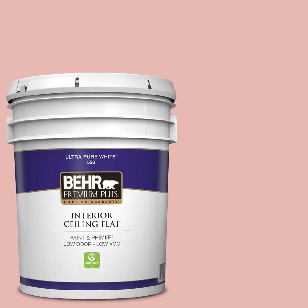 BEHR PREMIUM PLUS 5 gal. #MQ4-04 Noble Blush Ceiling Flat Interior ...
