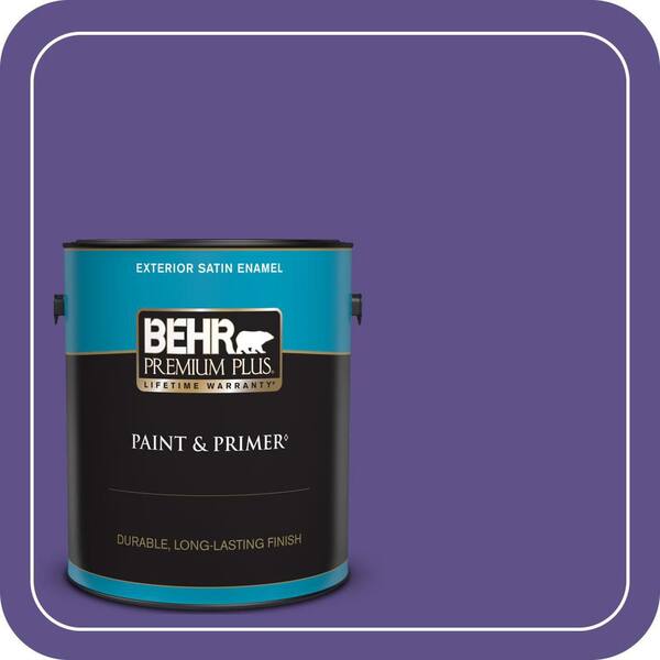 BEHR PREMIUM PLUS 1 gal. #P560-7 Kings Court Satin Enamel Exterior ...