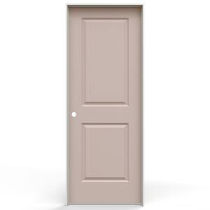 JELD-WEN 30 in. x 80 in. Carrara 2 Panel Square Left-Handed Solid Core ...