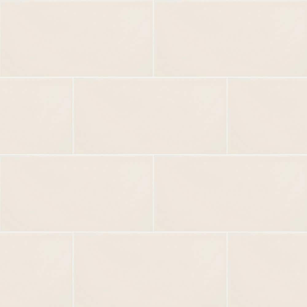 Streamline Buff Glossy 3 in x 6 in Ceramic wall Tile (11.19 sq. ft ...