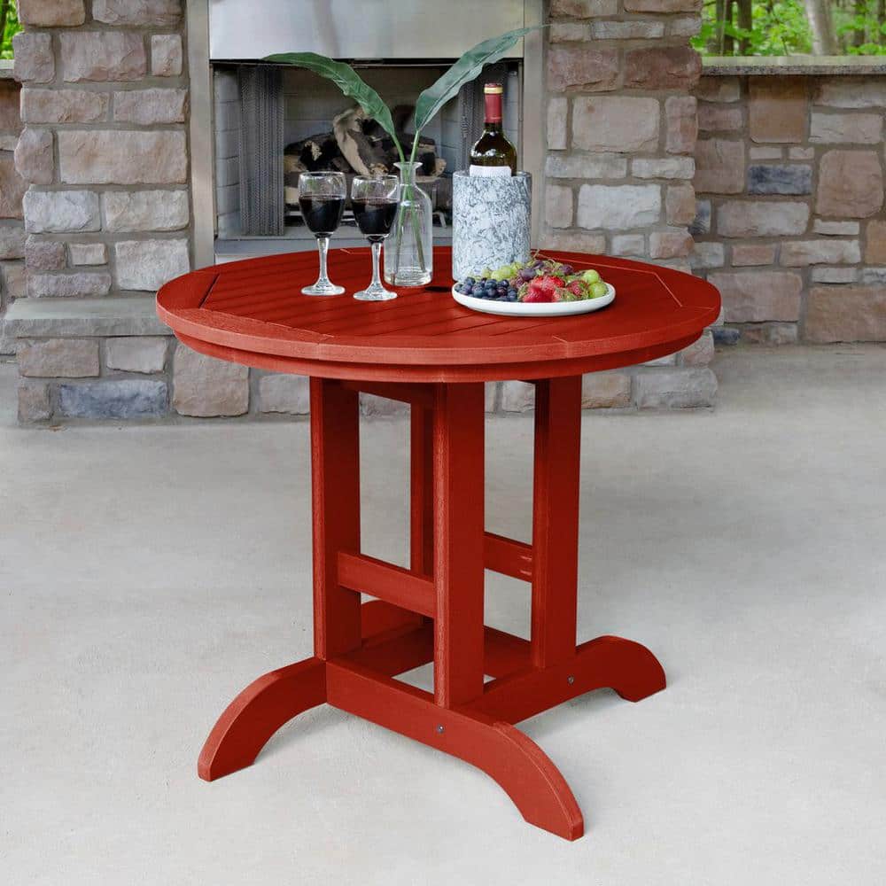 Highwood Round Dining Table AD-DRT36-RED - The Home Depot