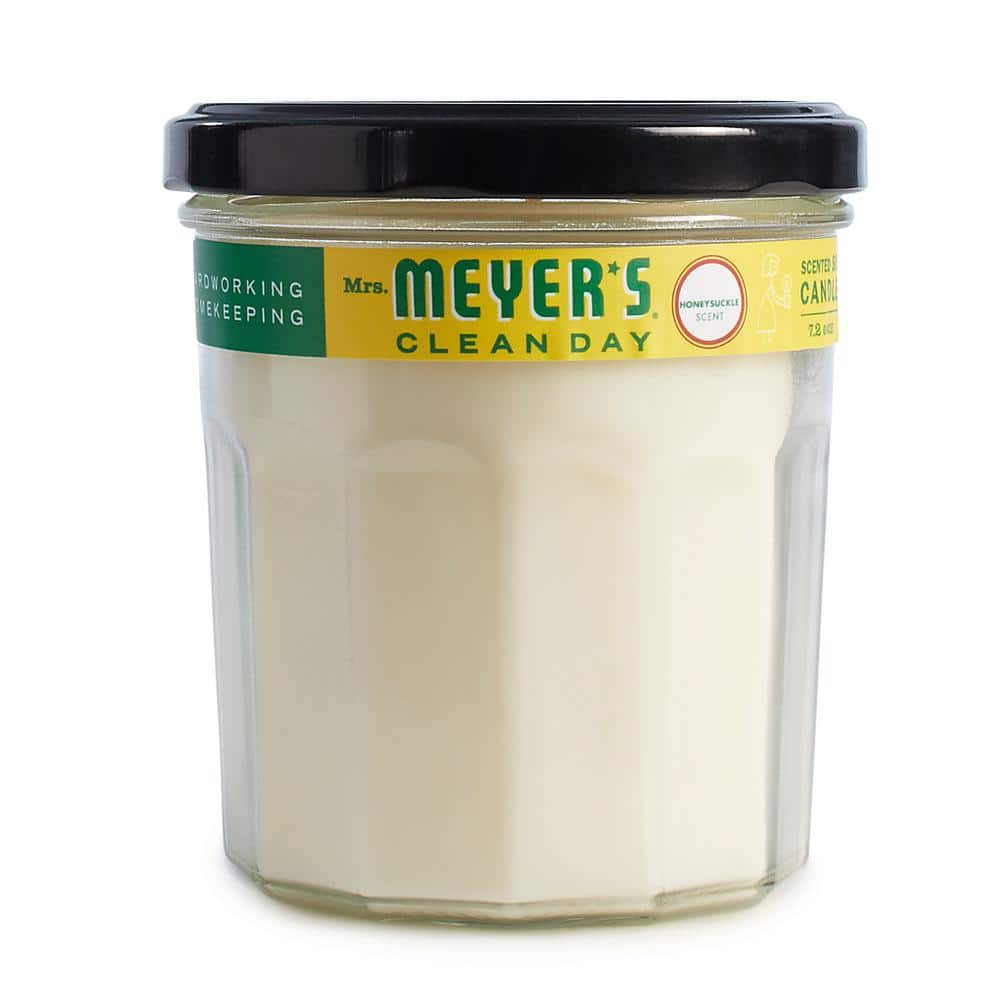 Mrs. Meyer s Clean Day 7.2 oz. Honeysuckle Soy Large Scented Candle 692194 The Home Depot