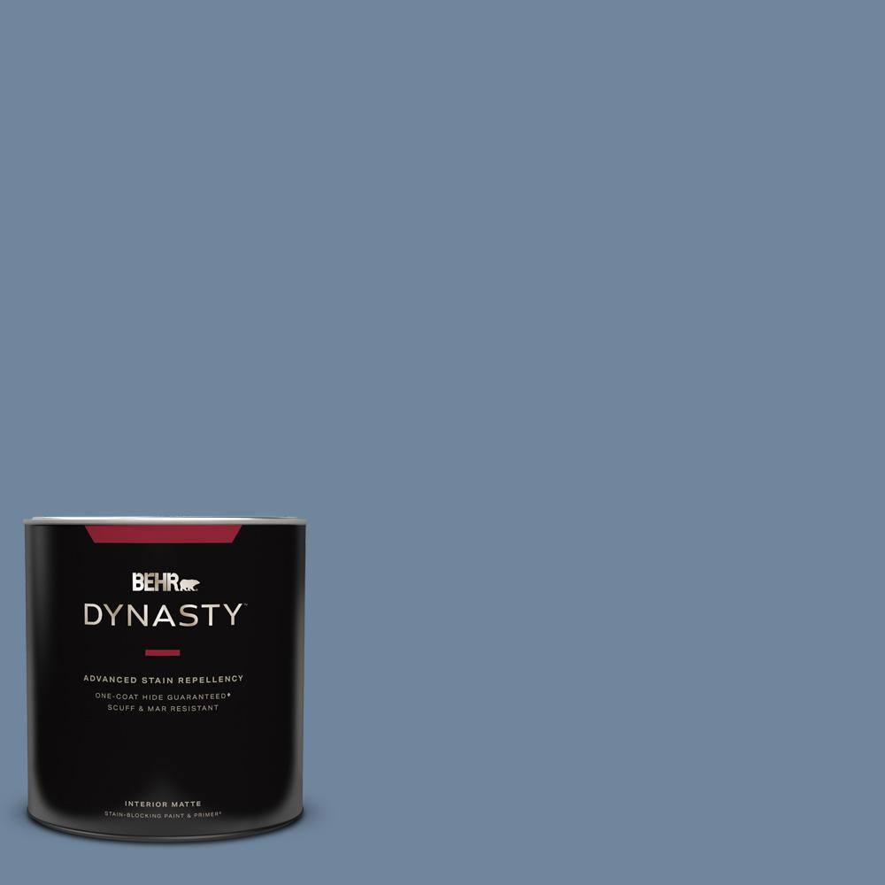 BEHR DYNASTY 1 qt. #S520-5 Thundercloud One-Coat Hide Matte Interior ...
