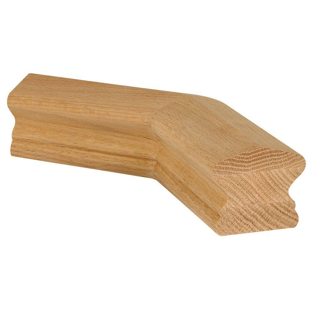 EVERMARK Stair Parts 511 Unfinished White Oak 135° Quarter-Turn ...