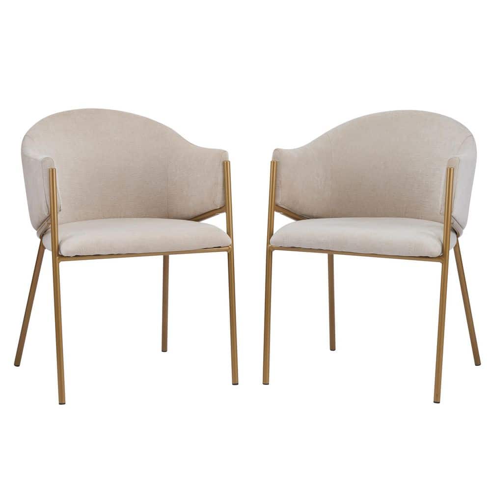 CHRISTOPHER KNIGHT HOME Aralyn Modern Light Camel Upholstered Chenille ...