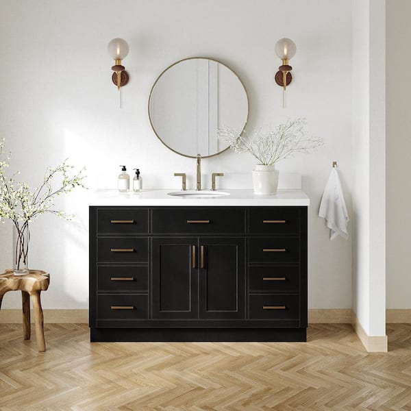 Reviews for ARIEL Hepburn 54 in. Single Sink Freestanding Bathroom ...