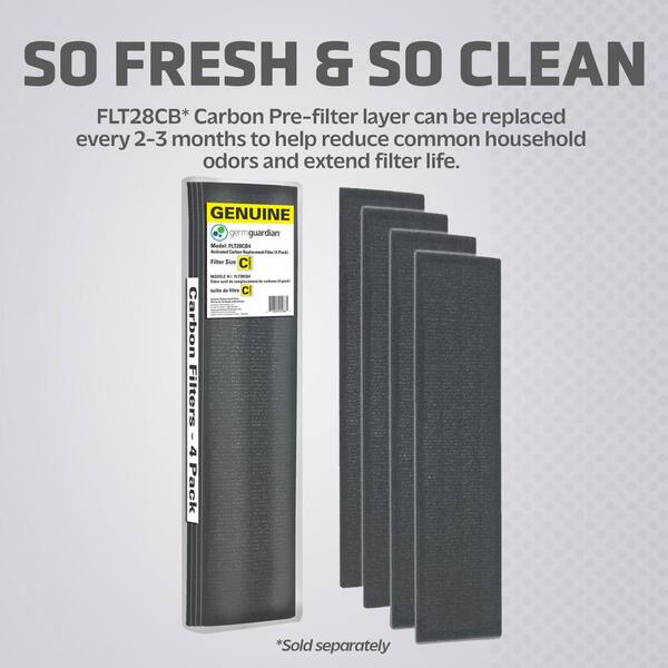 Nispira True HEPA Filter Replacement for GermGuardian FLT5000 Air Purifier AC5000 AC5000E AC5250PT AC5350B AC5350BCA AC5