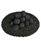 2 in. Set of 30 Ceramic Fire Balls in Midnight Black 01-0580 - The Home ...