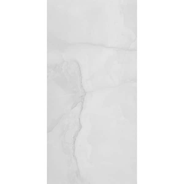 MSI Calgary Onyx 32 in. x 64 in. Polished Porcelain Marble Look Floor ...