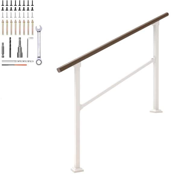 Afoxsos 49 Stainless Steel Handrail for Outdoor Steps, Adjustable 4-5 ...