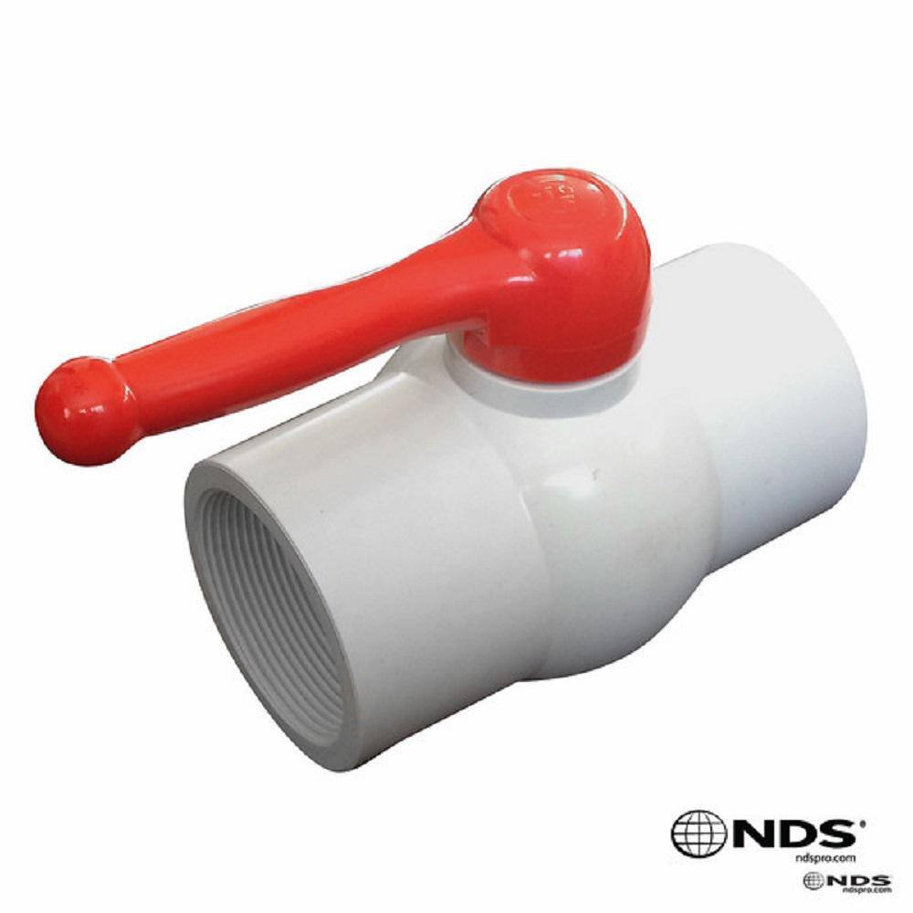 Everbilt 1-1/4 in. PVC Sch. 40 FPT Ball Valve E1320-12 - The Home Depot