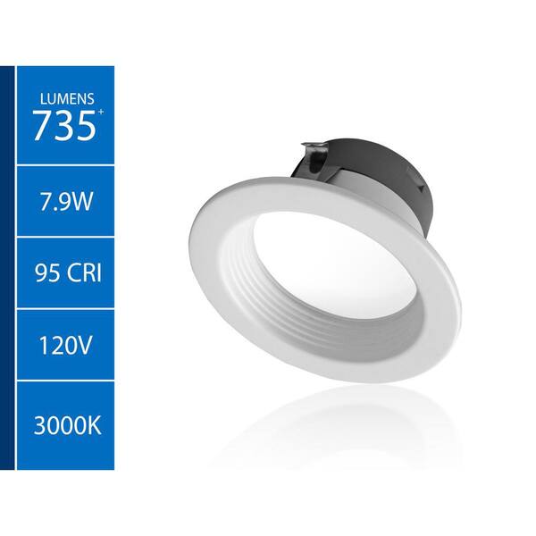 DALS Inch Round Smooth Baffle LED Recessed Downlight 4 On, 41% OFF