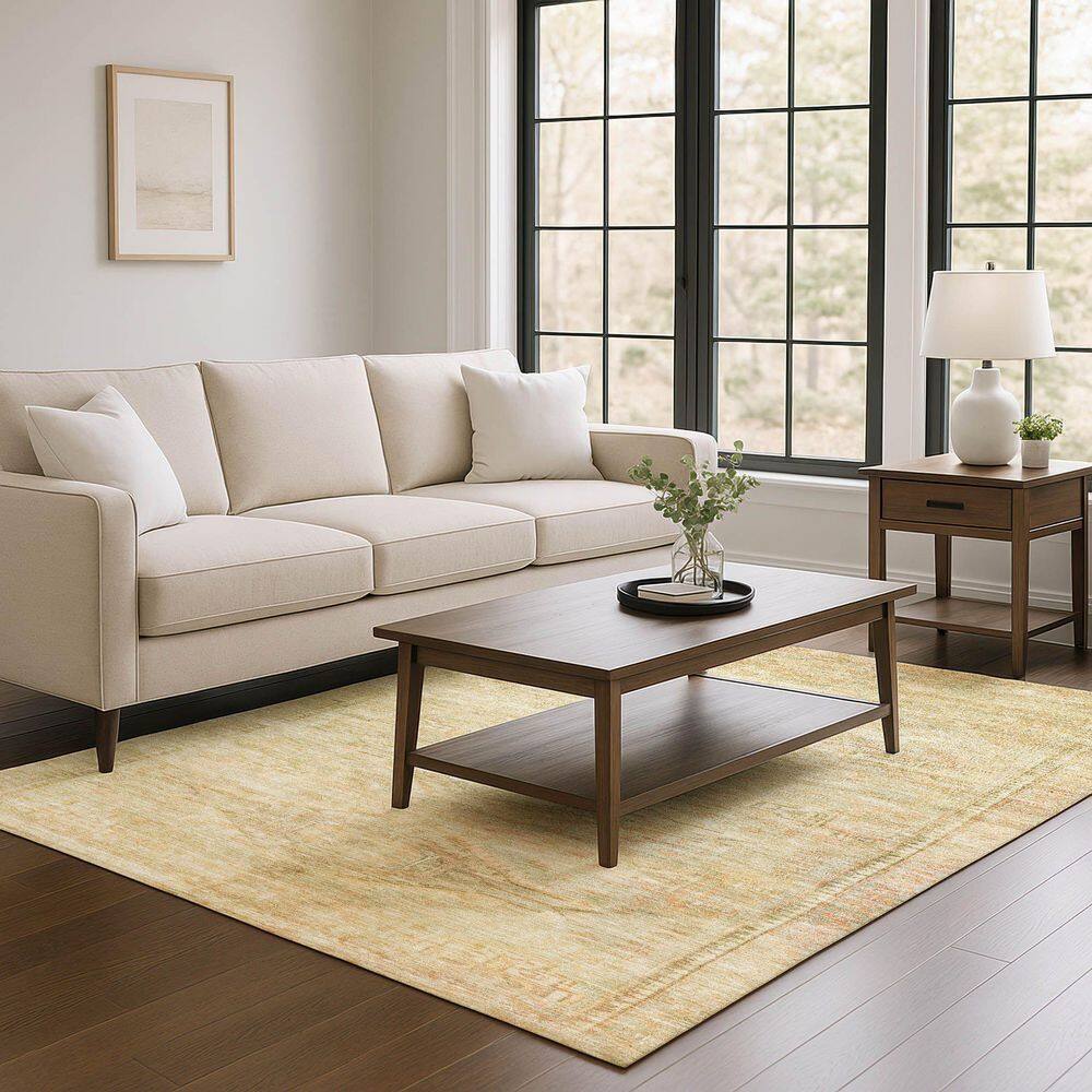 Addison Rugs Mayfield Premium Machine Washable Abstract AMF1631 Linen 9 ...