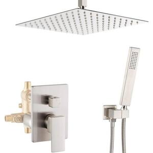 Roxy 11.5 in. W 3 Jet Shower Tower in Brushed Nickel 16GS-36153 16GS ...