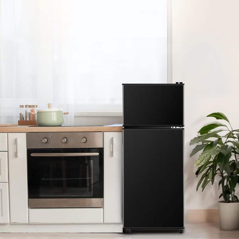 INSTER 3.8 cu. ft. Mini Refrigerator Double Doors Fridges with Freezer ...