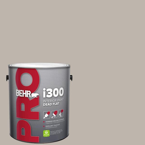 BEHR PRO 1 gal. #PPU18-12 Graceful Gray Dead Flat Interior Paint ...