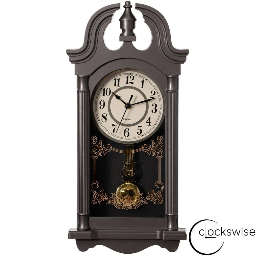 Quickway Imports Clockwise 20 in. Vintage-Inspired Plastic Grandfather ...