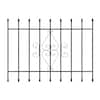 Unique Home Designs 48 in. x 36 in. Su Casa Black 9-Bar Window Guard ...