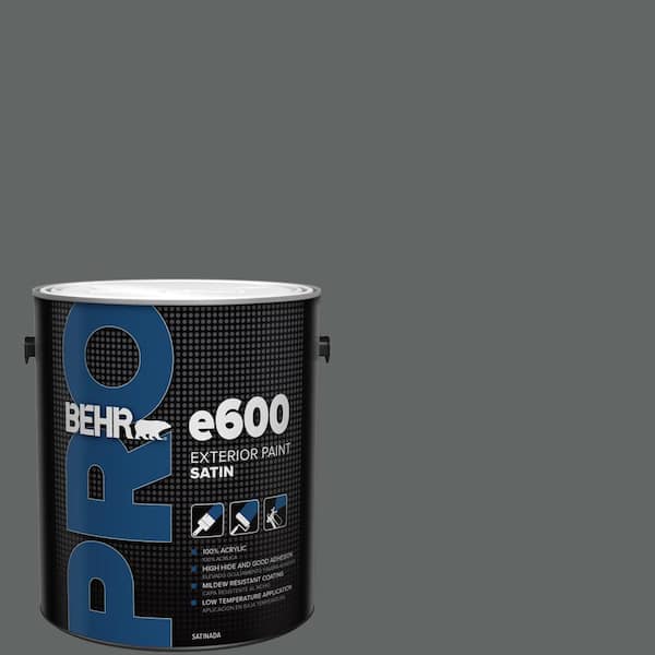 BEHR PRO 1 gal. #HDC-MD-28 Cordite Satin Exterior Paint PR64301 - The ...