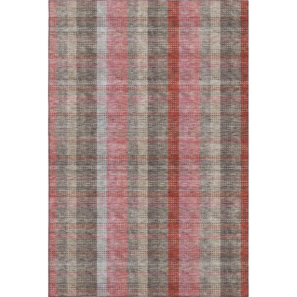 Addison Rugs Mayfield Premium Machine Washable Abstract AMF966 Red 5 ft ...