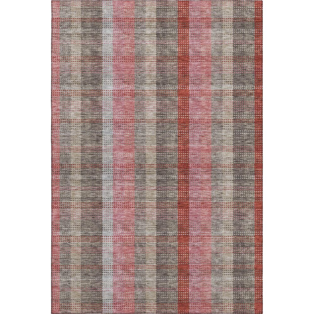 Addison Rugs Mayfield Premium Machine Washable Abstract AMF966 Red 9 ft ...