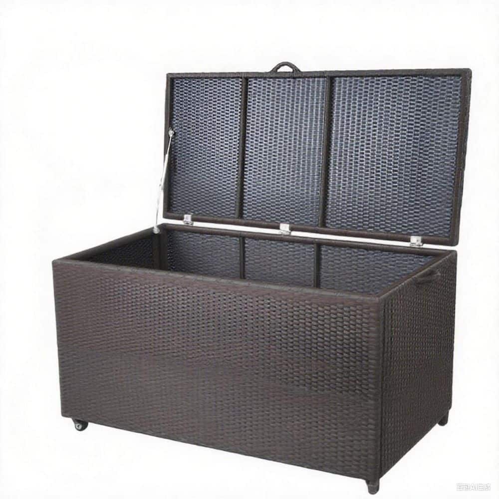 Outdoor Series 110 Gal. 52"Lx20. 5"Wx24"H Brown High-Density ...