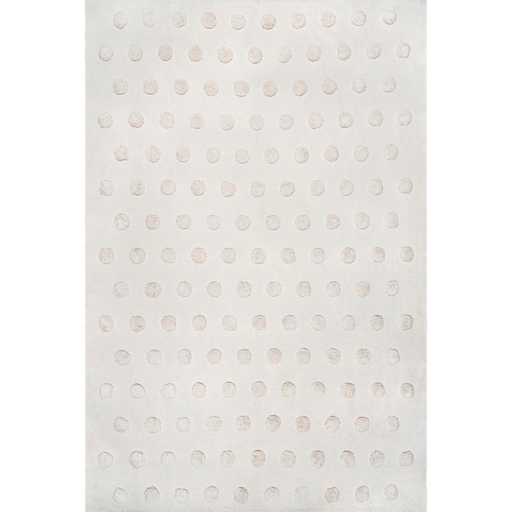 nuLOOM LuLu Ivory 6 ft. x 9 ft. Polka Dot Area Rug SVAP01A-609 - The ...