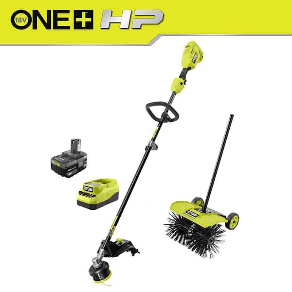 RYOBI ONE+ HP 18V Brushless 15 in. Attachment Capable String Trimmer ...