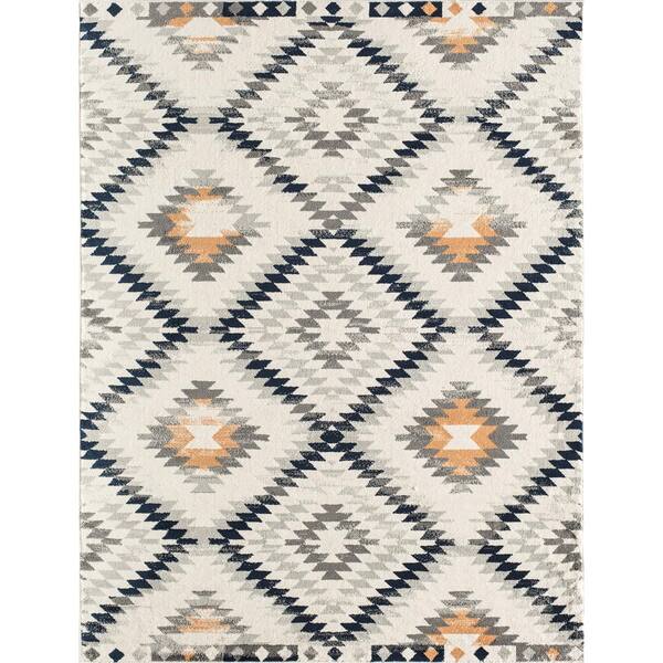 CosmoLiving by Cosmopolitan Bodrum Kilim Gold Beige 5 ft. x 7 ft. Area ...