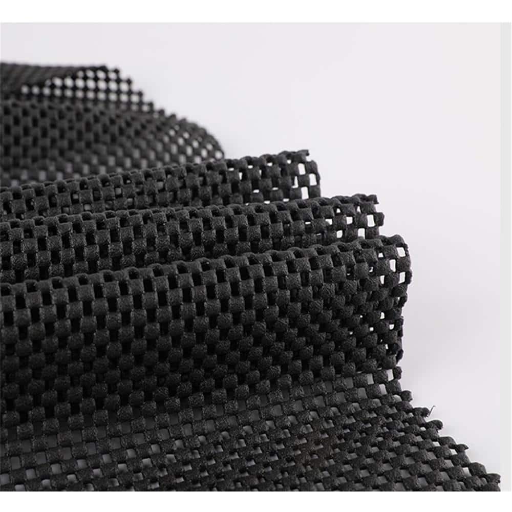 Pro Space Black 2ft. x 8 ft. Rectangle Gird Non-Slip Grip 0.05 in ...