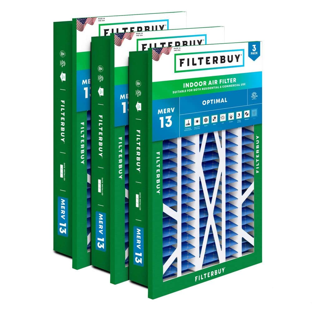 Filterbuy 16 in. x 25 in. x 5 in. MERV 13 (FPR 10) Health Defense ...