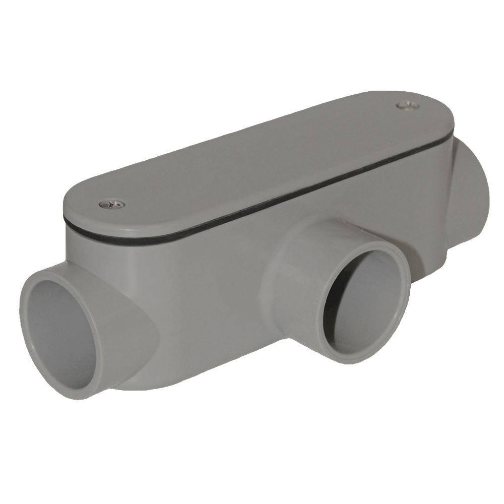 Commercial Electric 1 in. Type T Conduit Body CBT100-CE - The Home Depot