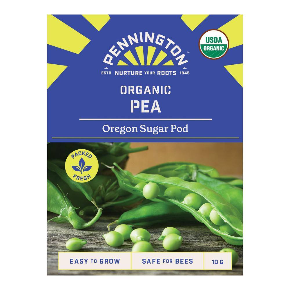 Pennington Organic Pea Oregon Sugar Pod Fruit Seed 0903 - The Home Depot