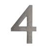 Architectural Mailboxes 5 in. Antique Pewter Floating House Number 4 ...