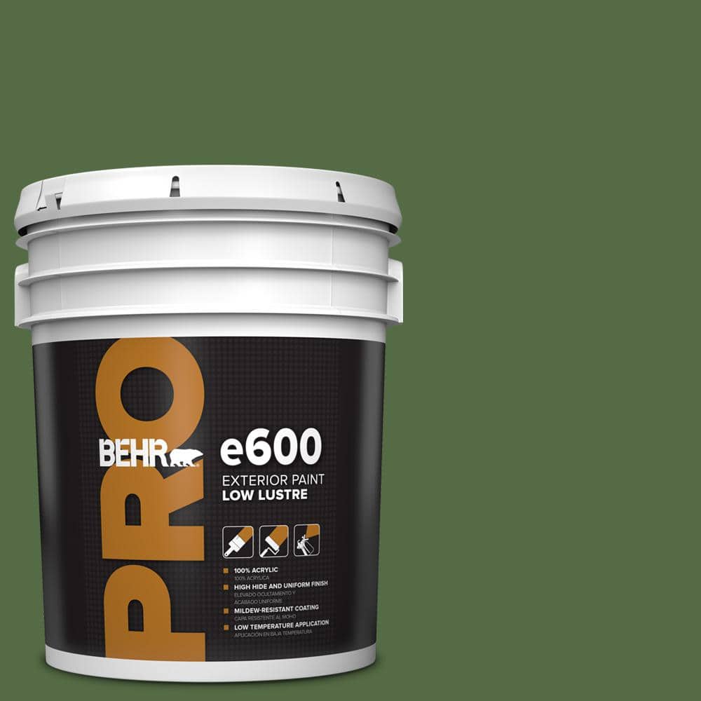 BEHR PRO 5 gal. #430D-7 Pacific Pine Low Luster Exterior Paint PR62305 ...